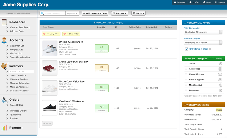 Inventory Management | Features Tour | SalesBinder